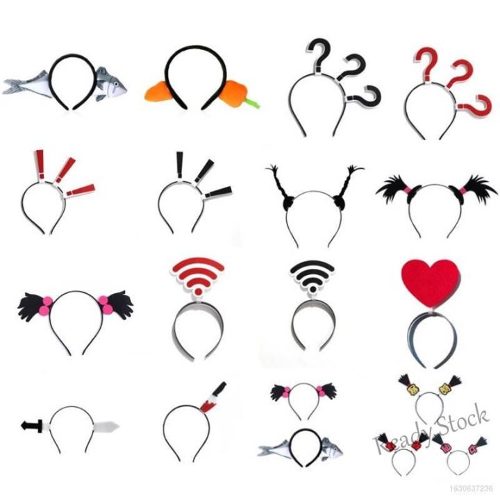 【Ready Stock】 ♈ C36 Funny Cartoon Question Mark Exclamation Point Hair ...