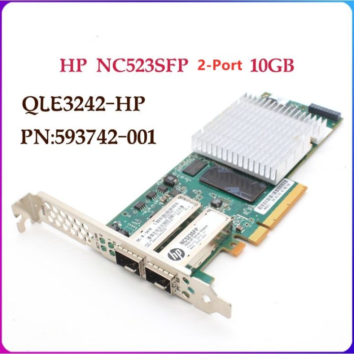 Original 10GB 2 Port Dual Port 593742-001 593715-001 For HP NC523SFP ...