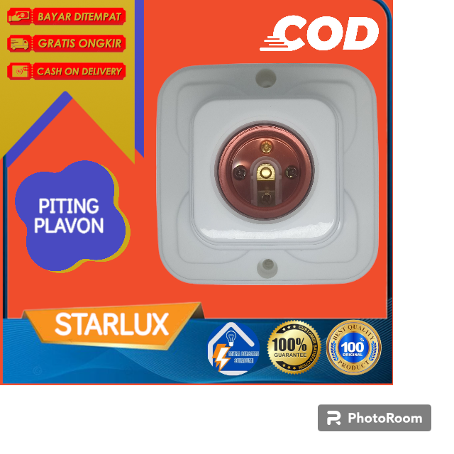 Fitting Plafon Segi Motif - Fitting Lampu Murah starlux | Lazada Indonesia