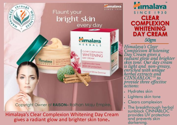Himalaya Clear Complexion Whitening Day Cream - Now in new Packaging ...