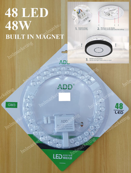 CIRCULAR TUBE SURFACE CEILING LIGHT REPLACEMENT LED RING 48W | Lazada