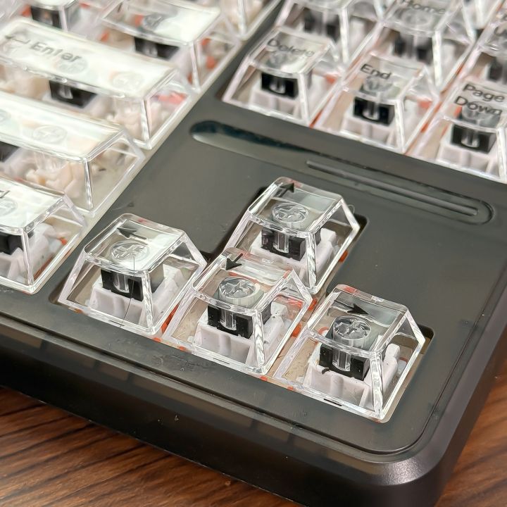 Transparent PC Keycaps for DIY Mechanical Gaming Keyboard Crystal Clear ...