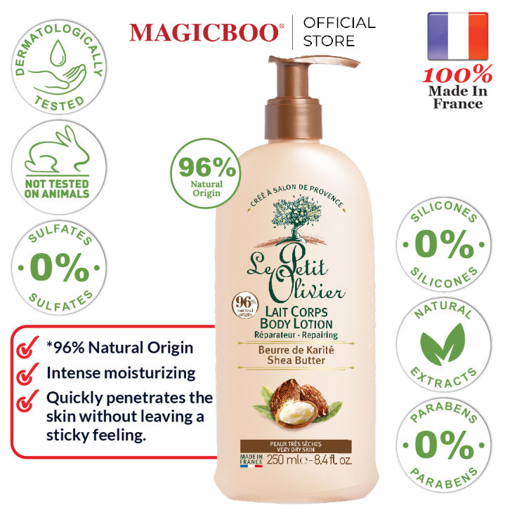 Magicboo Le Petit Olivier Repairing Body Lotion Shea Butter 250ml | Lazada