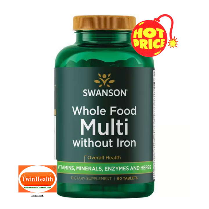 Swanson Ultra Whole Food Multi without Iron / 90 Tablets | Lazada.co.th