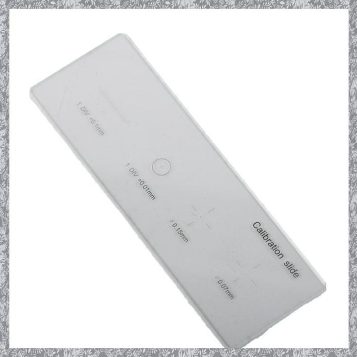 (TCRD) 5pcs 0.01mm Microscope Slides Reticle Calibration Slide Ruler ...