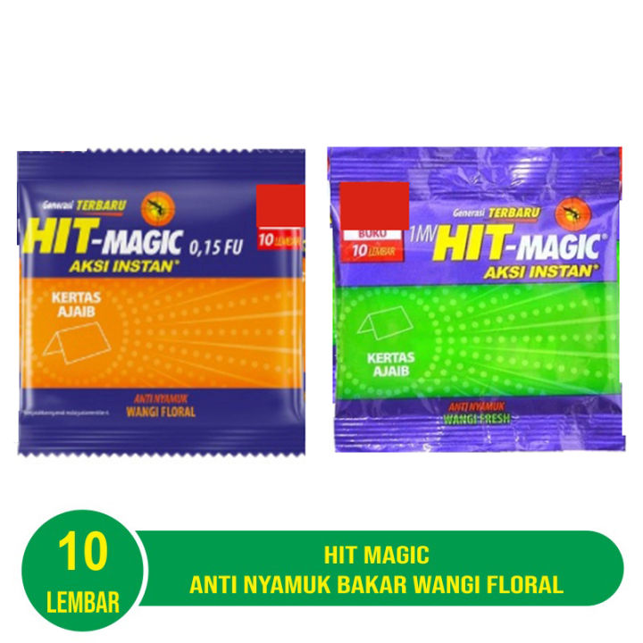Hit Magic Aksi Instan Kertas Ajaib - Anti Nyamuk Isi 10 Lembar | Lazada ...