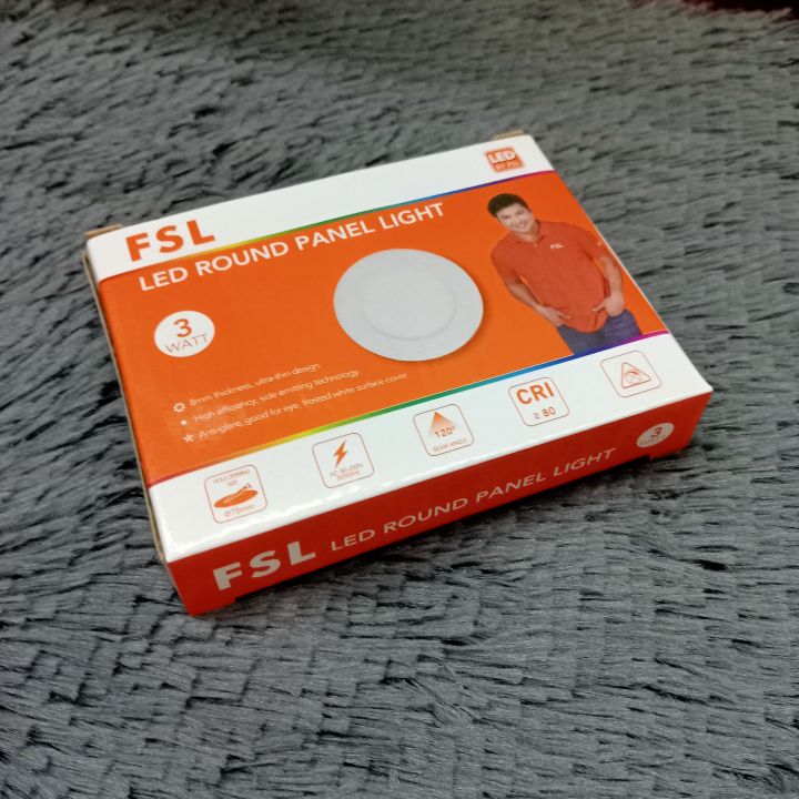 FSL Round Panel Light 3w (3000K) | Lazada PH