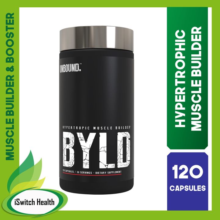 Unbound Supplements BYLD Hypertrophic Muscle Builder - 120 Capsules ...