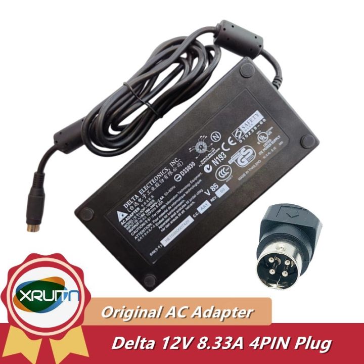 4-Pin 12V 8.33A 100W AC Adapter Charger For PGB EA11011D-120 EA11001E-120 EA Synology ...