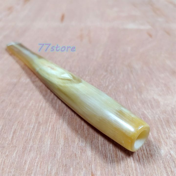 Pipa once rokok tanduk sapi full bule asli 15cm / pipa rokok tanduk ...