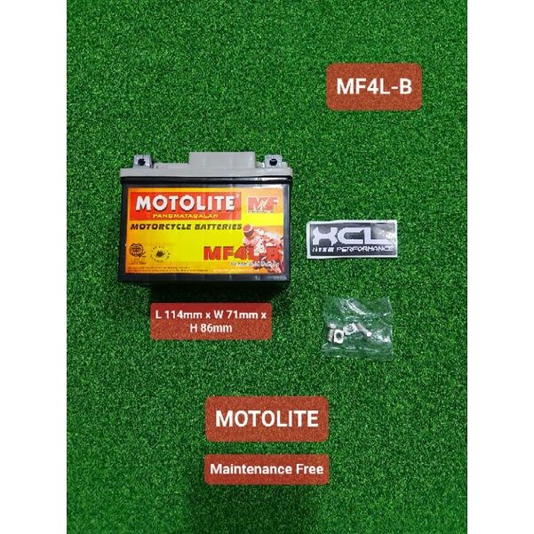 Motolite battery MF4L-B | Lazada PH