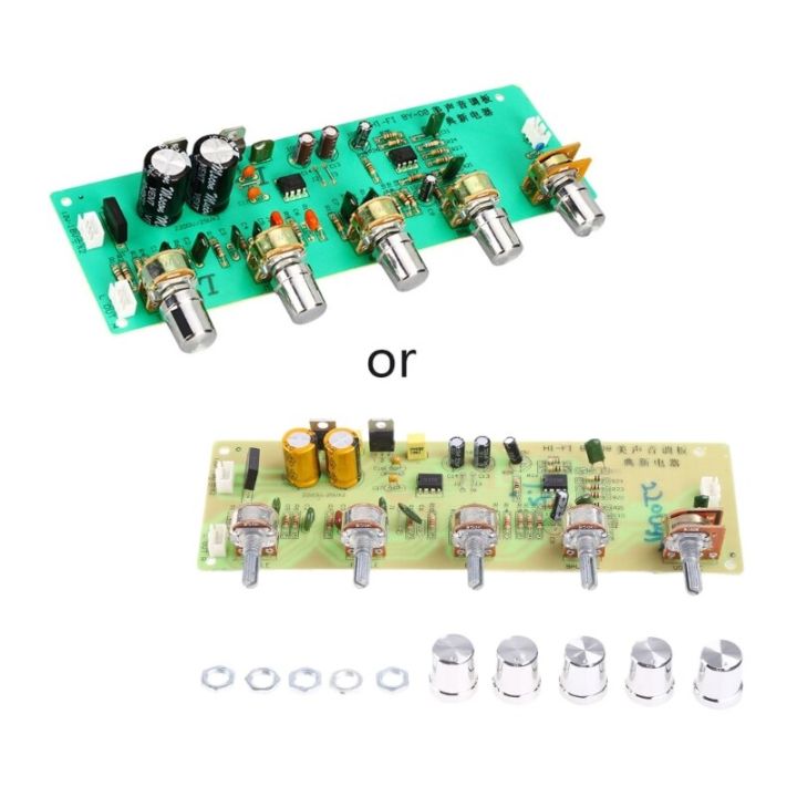 By-08 Hifi Preamplifier Board Bass Mid Treble Balance Volume Adjustable ...