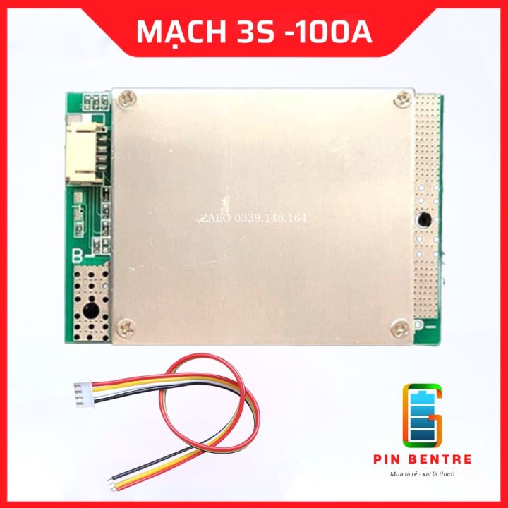 Mạch BMS 3S 100A/200A bảo vệ Pin Sắt 3.7V với 20 Mosfet sạc và xả cùng ...