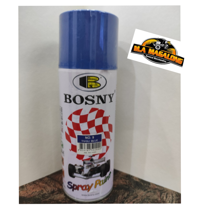 BOSNY SPRAY PAINT TIVOLI BLUE NO. 9 | Lazada PH