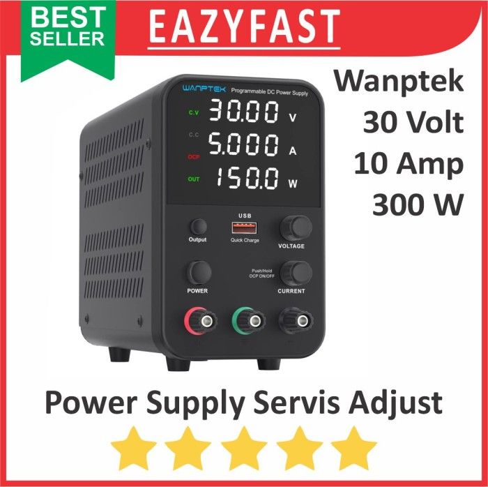 PSU Service Adjustable 30V 10A Wanptek WPS3010H Bench Power Supply Lab | Lazada Indonesia