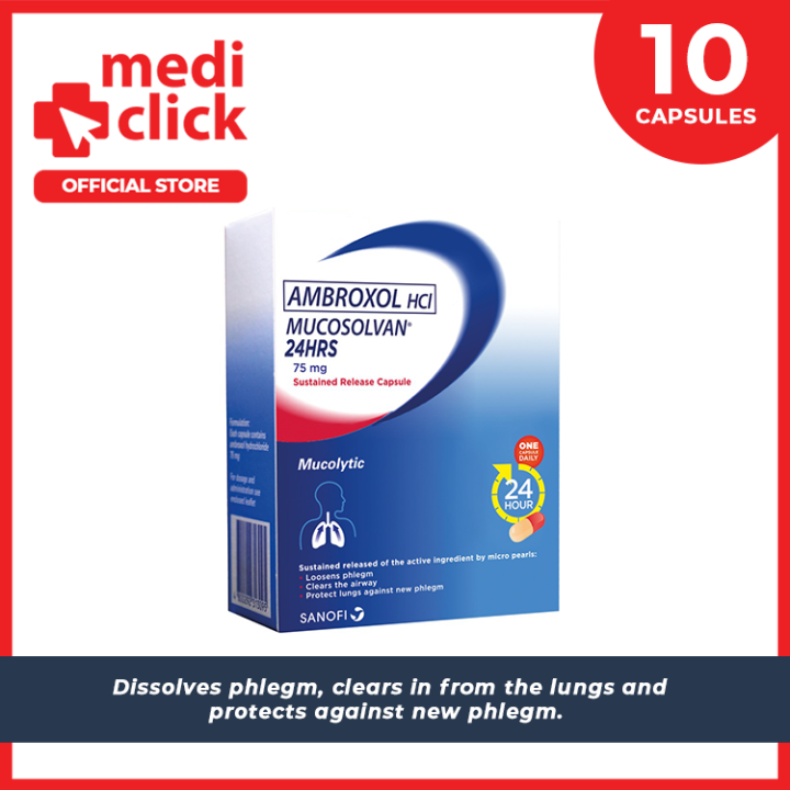 Mucosolvan 24HRS - 10 CAPSULES | Lazada PH