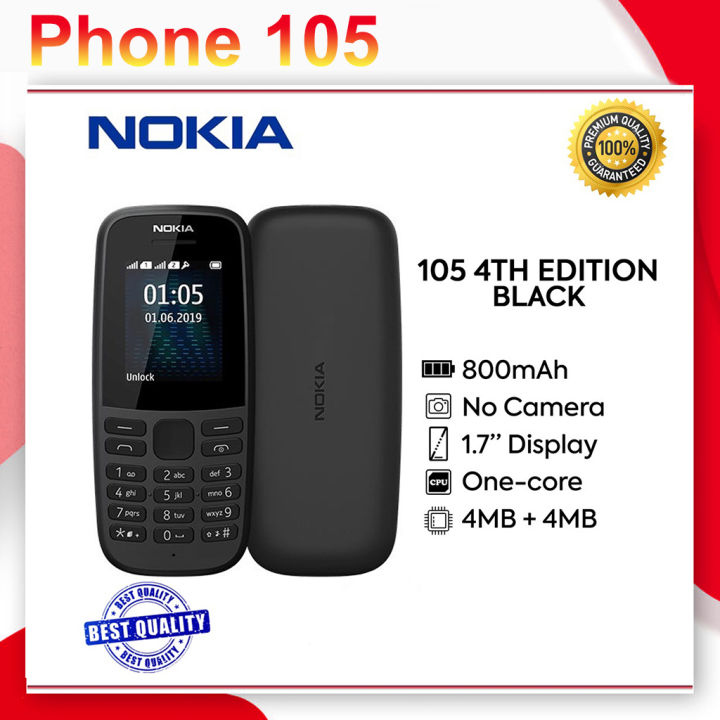 Original Brandnew N105 4th Edition 2019 Version Dual Sim 105 Backup ...