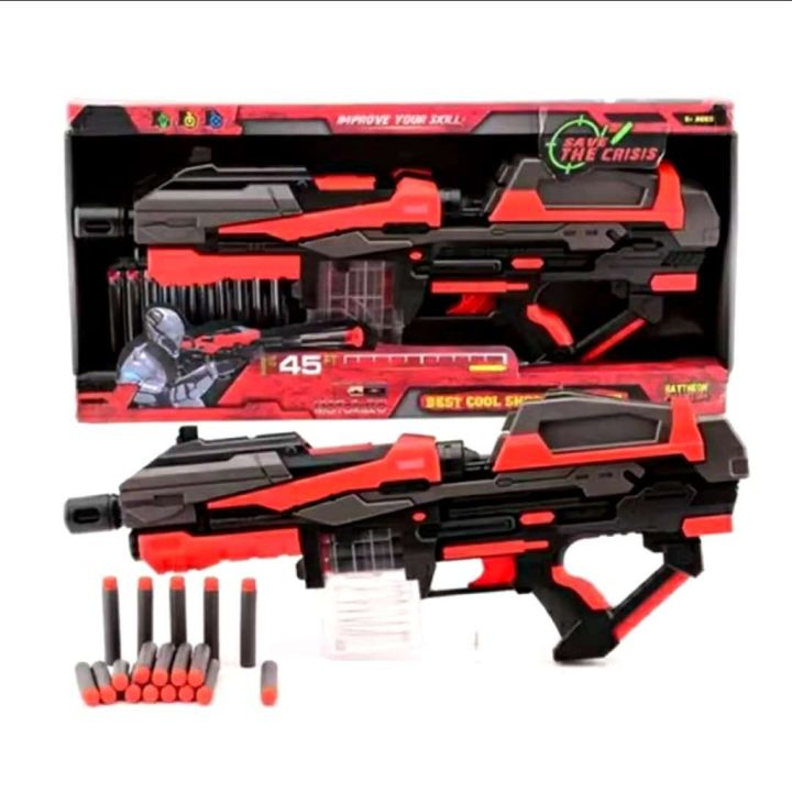 P&Y Shop nerf soft bullet gun semi-automatic battery operated 45ft.blast range toy gun COD ...