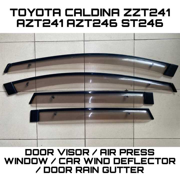 Toyota Caldina ZZT241 AZT241 AZT246 ST246 GT-4 Door Visor / Air Press Window / Car Wind ...