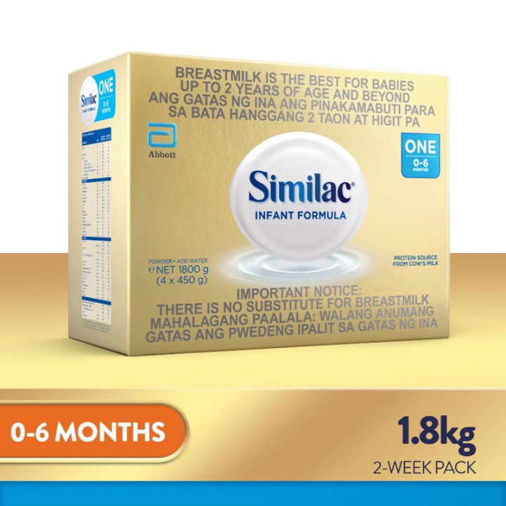 Similac One 0-6 Months 900g 1.2 1.8Kg 2.4Kg | Lazada PH