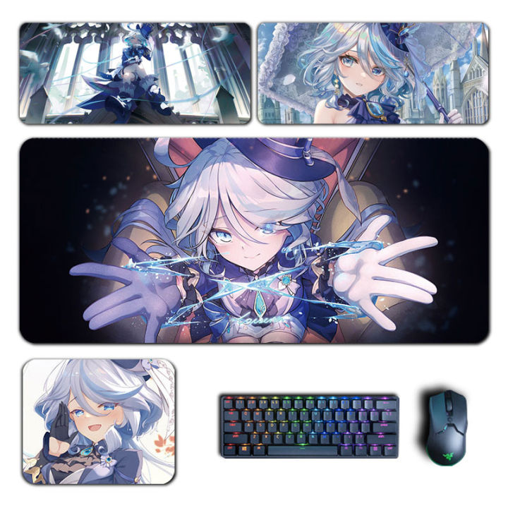 Furina Focalors Mouse Pad Genshin Impact Large Xxl Mousepad Computer ...