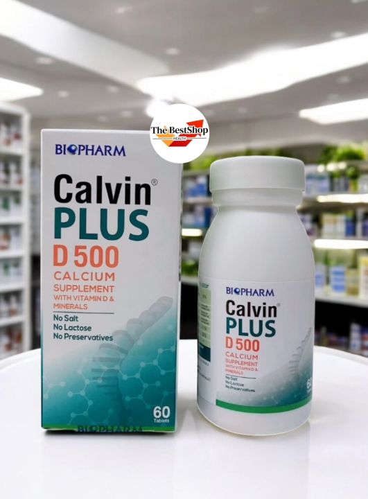Calvin plus calcium Supplement plus vitamin D500 IU and Minerals ...