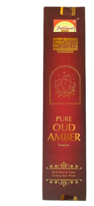 (incense) Parimal Sacred Scents Pure Oud Amber Natural Handrolled ...