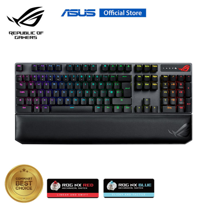 ASUS ROG Strix Scope NX RGB Wireless Deluxe gaming mechanical keyboard ...