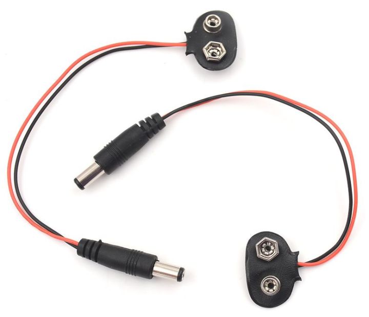 9V Battery Power Cable To DC 9V Clip Male Line Battery Adapter | Lazada PH