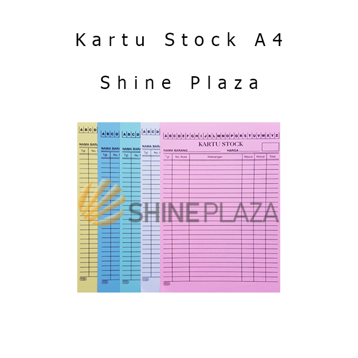 Kartu Stok Barang Gudang Besar A4 - Inventory Stock Card A4 | Lazada ...