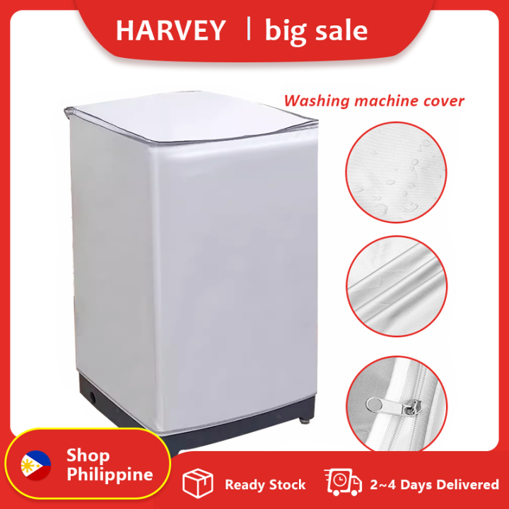 Washing machine cover waterproof and sunscreen cover cover, roller type ...