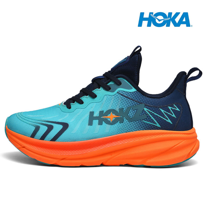 Hoka Bondi 8 "shell coral" running shoes, full set (sizes 36-45) * free ...