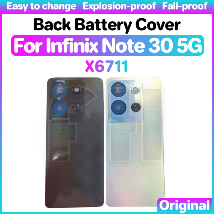 Back Battery Cover Glass Housing For Infinix note 30 5G X6711 Rear ...