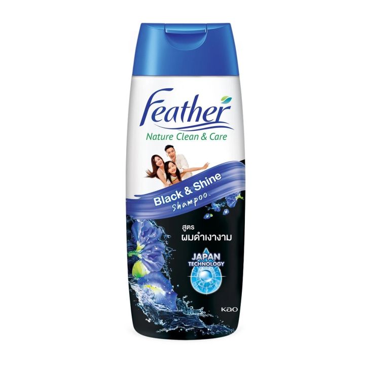 (ขวด)Feather Nature Clean & Care Shampoo แฟซ่า เนเจอร์คลีน แอนด์ แคร์ ...