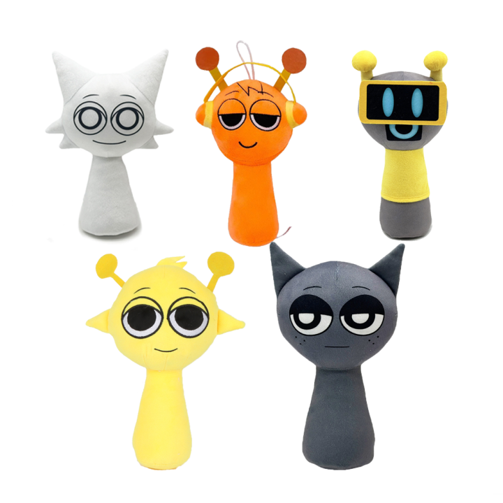 Sprunki Fun Bot Plush Wenda toy Sprunki Orange Oren Doll Sprunki Yellow ...