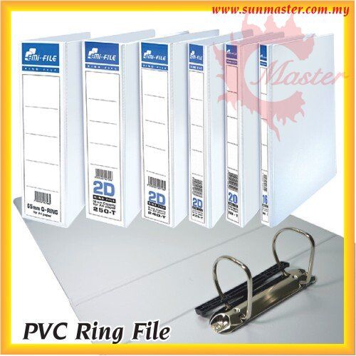 A4 2D PVC Ring File | PVC File | White File | 2D File | A4 File | Fail ...
