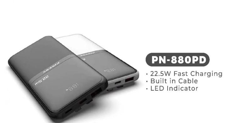 Pineng PN-880PD/PN881PD + QC 3.0 10000mAh/20000mAh Power Bank 22.5w ...