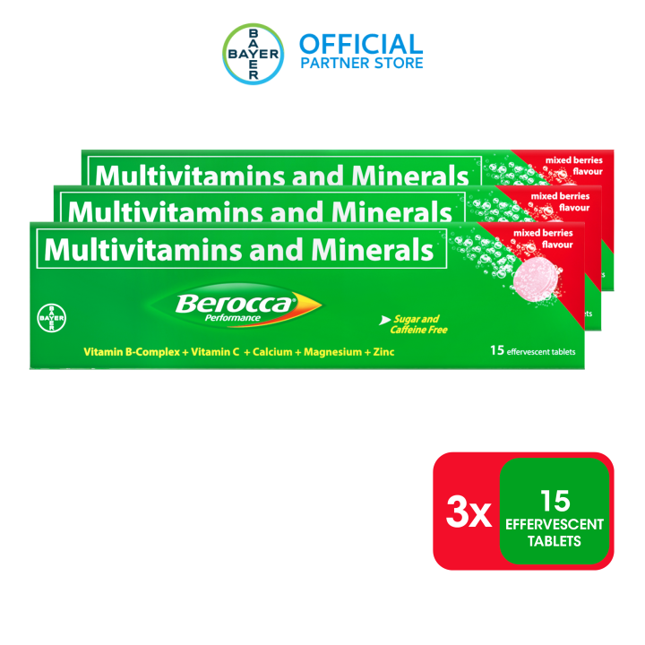 BEROCCA® Performance (Mixed Berries) Multivitamins + Minerals 15 ...