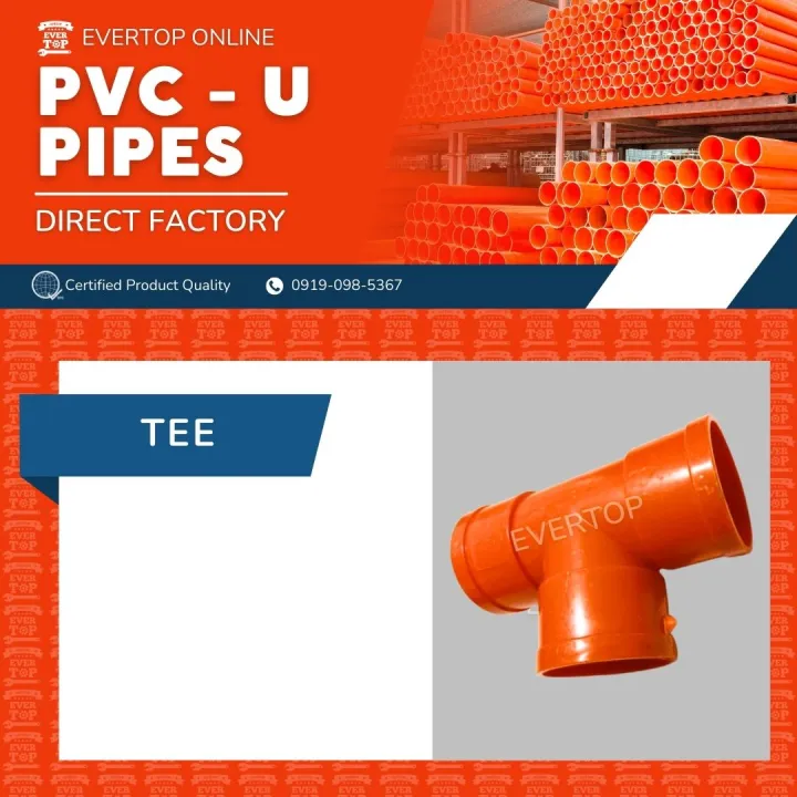 2" Sanitary Pipe PVC Fittings Orange Pipe Elbow, Coupling, Clean out ...