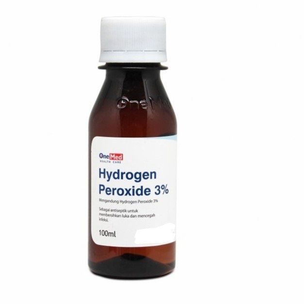 OneMed H2O2 Hydrogen Peroxide 3% Cairan Pembersih Luka Isi 100 ML ...