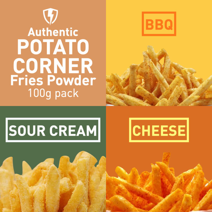 3 Classic Fries Flavorings ( Sourcream, Cheese, Barbeque ) 100 Grams ...