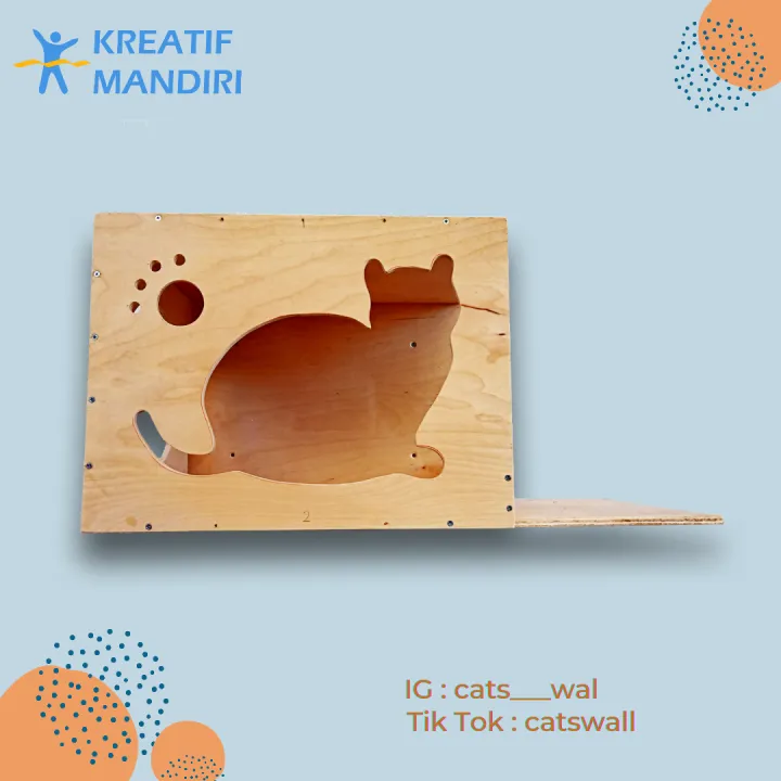 Tipe Kucing - Cat Box - Cat Wall - Kotak Kucing - Kandang Kucing - DIY ...