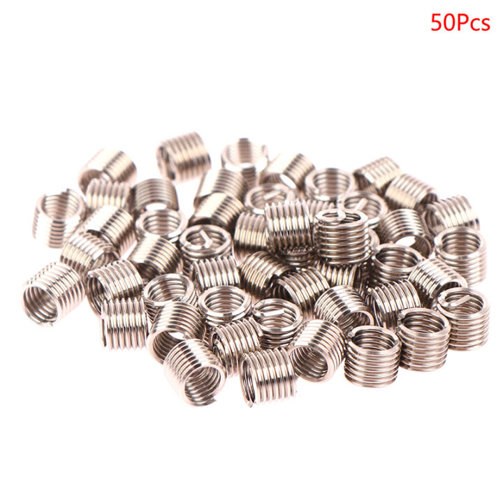 [DUJUDU] 50Pcs Wire Thread Insert M6 X 1.0 1.5D Insert Helicoil Wire ...