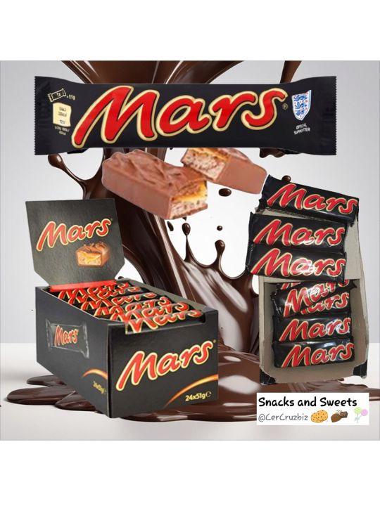 Mars Chocolate 51g, snack pack of 1, 3, 6 or 10 pieces (good until ...