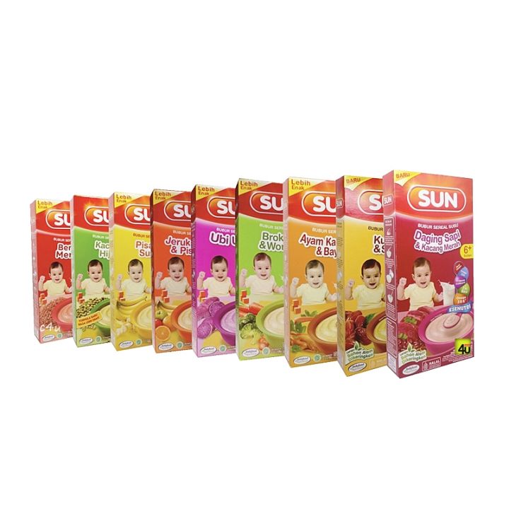 SUN - Bubur Susu Sereal 6 plus - 120 gr BOX | Lazada Indonesia