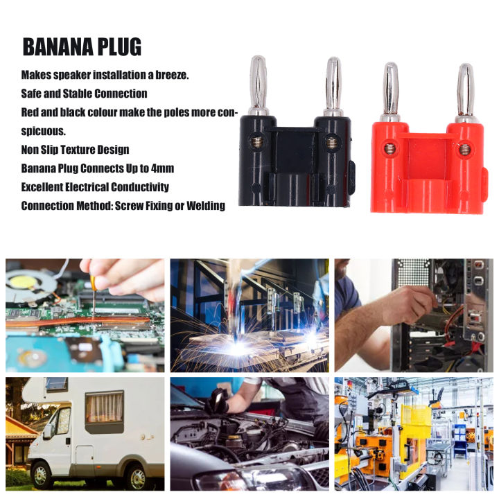 2Pcs Banana Plug Audio Connector Adaptor for Lantern Speaker Lantern ...