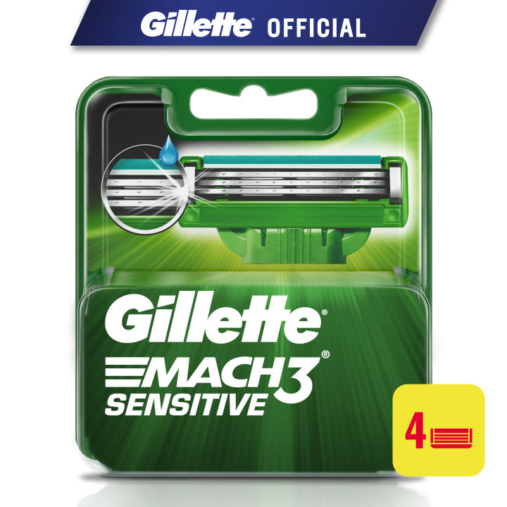 Gillette Men Mach3 Sensitive Refills 4 Pcs | Lazada
