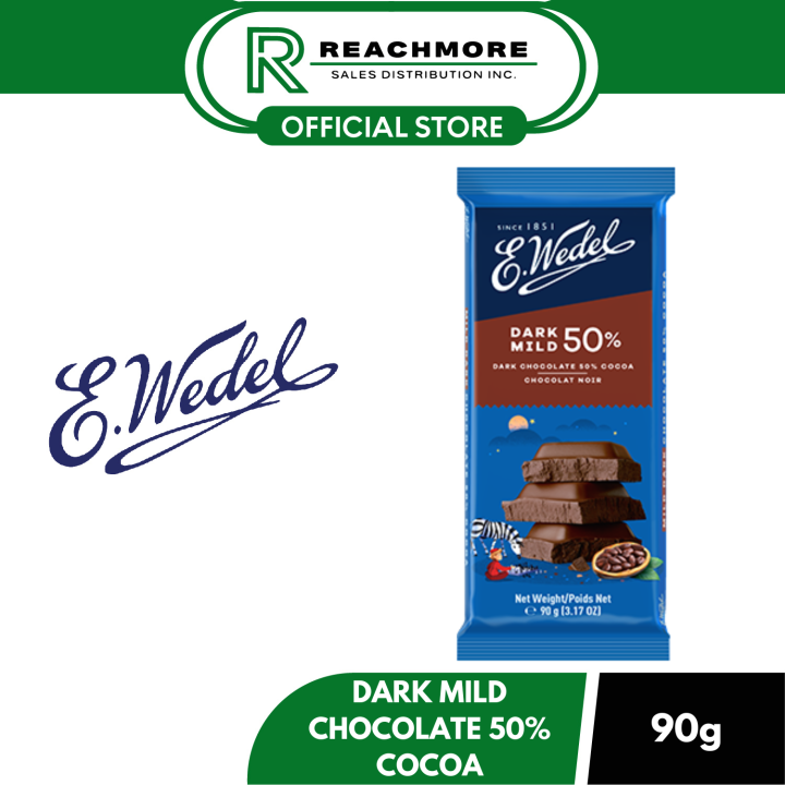E.Wedel Mild Dark Chocolate 50% Cocoa 90G | Lazada PH