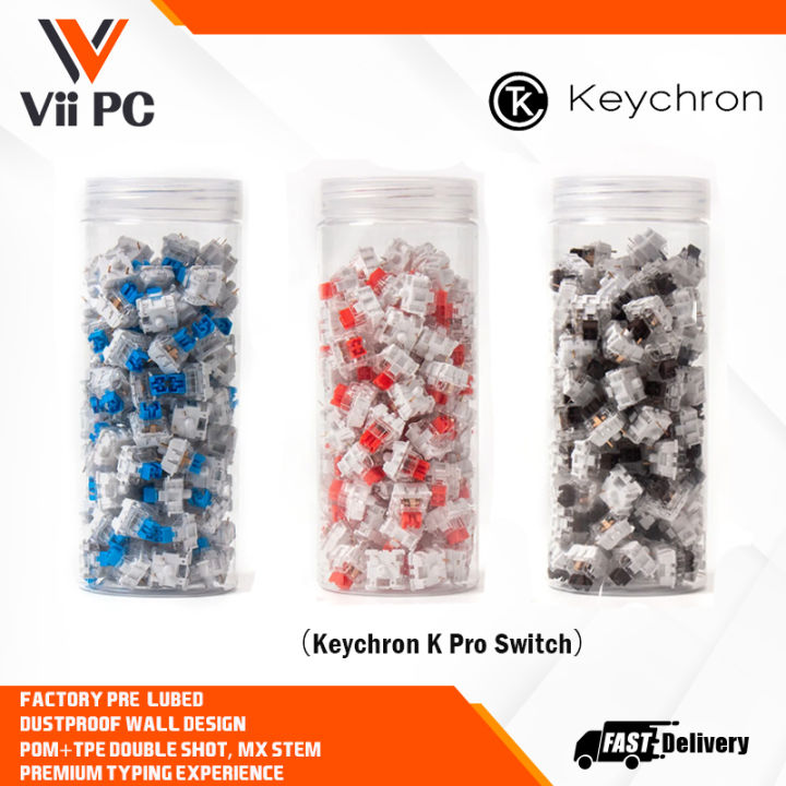 Keychron K Pro Pre Lubed Red Blue Brown Switch -110pcs | Lazada Singapore