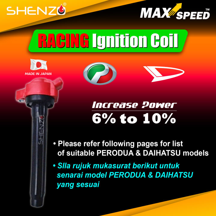Racing Coil Prestasi Tinggi Jepun Denso Spark Plug Sesuai Untuk Perodua ...